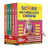 Disha (Set of 4 Books with 4 Workbooks) Score 100 Science, Mathematics (Standard), Social ...