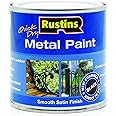 RUSTINS MPBK250 250ml Quick Dry Metal Paint - Black : Amazon.co.uk: DIY ...