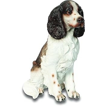 Cocker Spaniel Dog Cast Iron Effect Garden Statue ~ Bronzed Effect ...