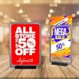 Infomate FRA Frame Pocket A4 Paper Brochures/Sign/Notice Display Table ...