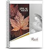 Rush A4 Unruled Spiral Notebook 300 Pages | Pack of 5 | Unruled Plain ...