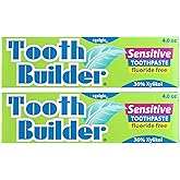 Squigle Tooth Builder Sensitive Toothpaste - 36% Natural Xylitol, SLS ...