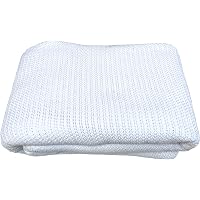 White Cellular Blanket Single Bed | Adult Cellular Blanket Cotton ...