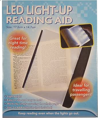 LED Book Reading Light Flat Panel Bright Night Light: Amazon.co.uk ...
