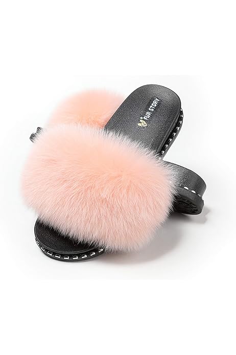 Furry Slides Sandals (Rivet) | atelier-yuwa.ciao.jp