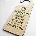 In Session Do Not Disturb Wooden Hanging Door Knob Sign Office Home ...