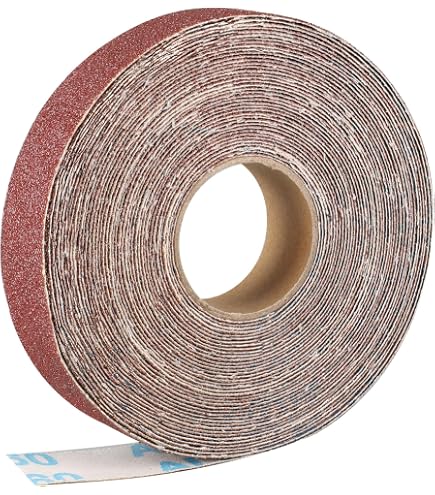 1x20 Inch Sandpaper Rolls Metal Box POWERTEC 4RA2101 Abrasive Sanding ...