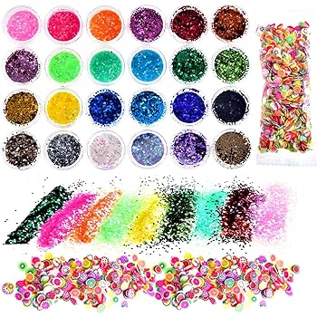 Kurtzy 24er-Pack Glitzer Pailletten Sterne und Herzen - Glitzer Herzen ...