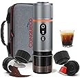 CONQUECO Portable Espresso Machine Travel: 12v Car Coffee Maker with ...