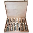 SERIE 12 SGORBIE PER INTAGLIO E INTARSIO LEGNO SCALPELLI UTENSILI ...