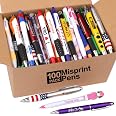 Sikao Wholesale Lot of 100 Misprint Pens Bulk, Assorted Ballpoint Pens ...