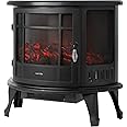 Warmlite WL46017 Bath Log Effect Fire with Adjustable Temperature and ...