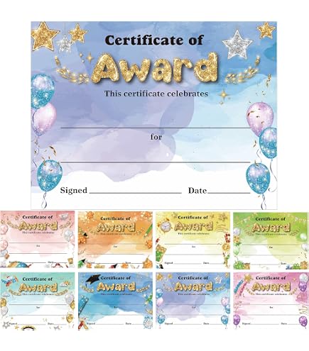 Teacher Supplies Awards 30 Pcs Super Star Award Certificates For Kids ...