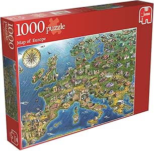 Map of Europe Jigsaw Puzzle (1000-Piece): Amazon.co.uk: Toys & Games