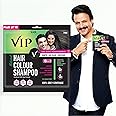 Buy VIP Hair Colour Shampoo Black, 20ml (Pack of 10) | 100% Grey Hair ...