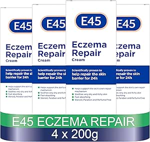 E45 Eczema Repair Emoilent Cream 200ML (Pack of 4) : Amazon.co.uk: Beauty