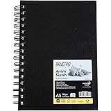 Brustro Artists Wiro Bound Sketch Book, A5 Size, 120 Pages, 160 GSM (Acid Free) : Amazon.in ...