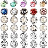 Hicarer 30 Pieces Cover up Buttons Women Shirt Brooch Buttons Cleavage ...