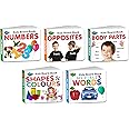 Buy Sawan Kids Board Book- Numbers, Opposites, Body Parts, Shapes ...