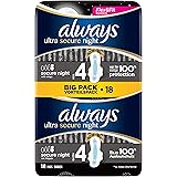 Always Ultra Night Sanitary Towels with Wings, Size 3, 40 Instant Dry ...