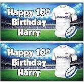 AK Giftshop Personalised Bath Rugby Birthday Banner Party Decoration ...