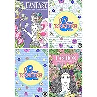 BG Colour Therapy Anti-Stress Adult Colouring Books Set of 4 - Choose ...