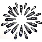 Smile N Style Essentials Combo Of 24Pcs Small And Big Black Metal Tic ...