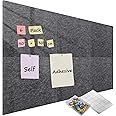 Sliandtelly 6 Pack Felt Pin Board for Wall, 12mm Thick Bulletin Board ...