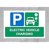 Please leave space for electric vehicle EV charging safety sign - 1mm ...