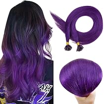 Straight 1b Purple Braid Hair Extensions For Black People Hair ...