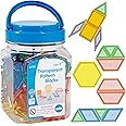 edxeducation Plastic Transparent Pattern Blocks | 120 Pieces | Light ...