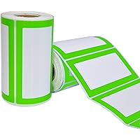 Sticky Name Tag Labels - 2 Rolls 500 Stickers Total - 3.5x2 in (9 x 5 ...