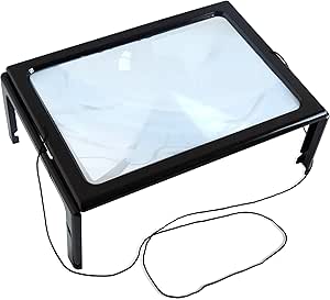 Loupe à poser grand format LED: Amazon.fr: Fournitures de bureau