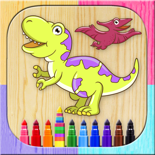 Magic paint dinosaurs – Painting and coloring dinosaurs game for ...