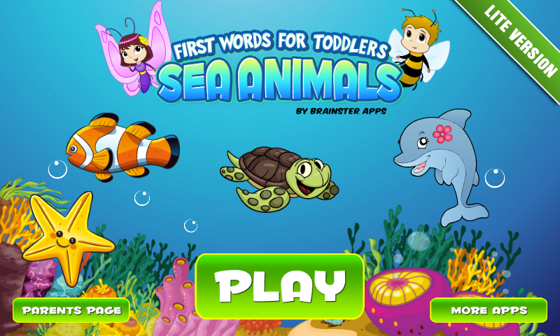 First Ocean Words: Free sea creatures and sea animals pictures game for ...
