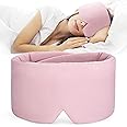 FRESHME Light Blocking Pink Sleep Mask - Handmade Cotton Eye Mask for ...