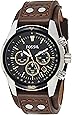Fossil Men's Chronograph Quartz Watch with Leather Strap CH2891: Fossil ...