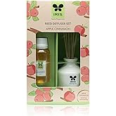 IRIS Home Fragrance,45Ml Apple Cinnamon Reed Diffuser Set |Free 6 Reeds Sticks of 9"|Stress ...