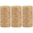 tenn well 2mm Jute Garden String, 300m Long Natural Jute Twine Brown ...