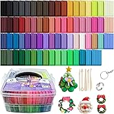 Artecho Polymer Clay Set, 50 Colors Modeling Clay Kit with 5pcs Clay ...