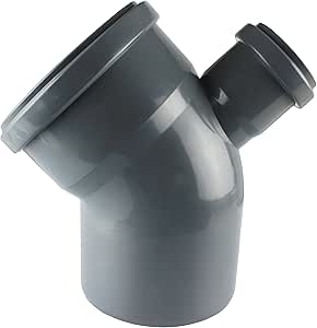 MKK – 19594 – HT 45 ° Bend Waste Pipe Duct Pipe DN 110 Einfac T-Piece ...