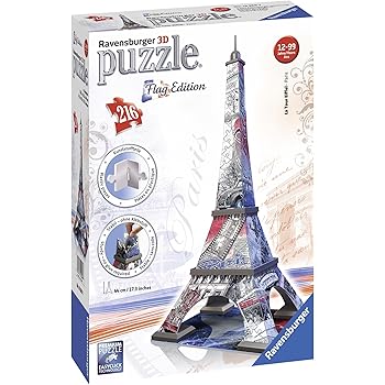 Ravensburger - 12556 - Puzzle 3D Building - 216 Pièces - La Tour Eiffel: Amazon.fr: Jeux et Jouets