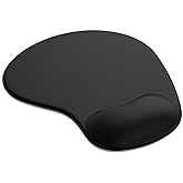 New Horrizon - Mouse Mat BLACK ANTI-SLIP COMFORT MOUSE PAD MAT WITH GEL ...