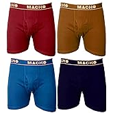 Macho Men's Cotton Mini Fine Assorted Trunk Pack of 4 (Size :85 CM ...