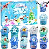 Slime Kit Advent Calendar 2025 DIY Crystal Slime Kids for Christmas 24 ...