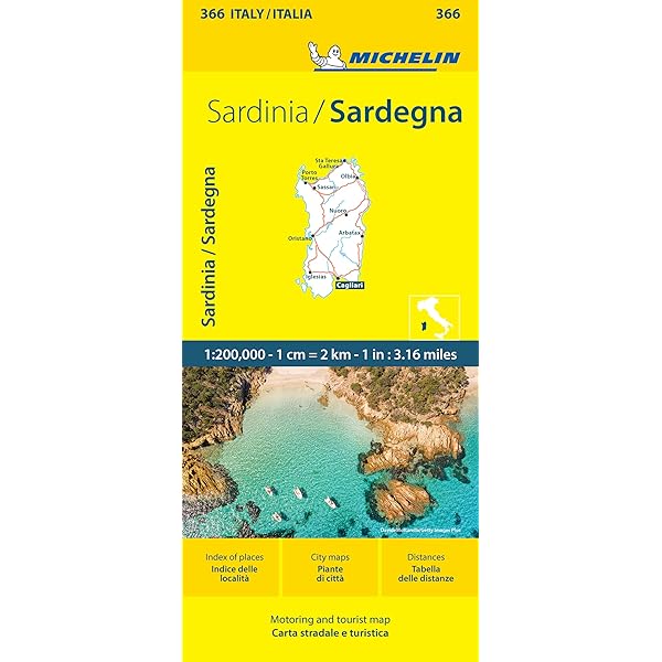 Tourist Map Of Sardinia