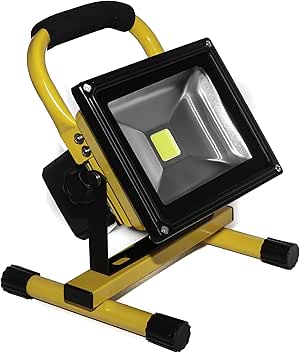 20 W Yellow LED Rechargeable Flood Light, Floodlight, Outdoor Lighting ...