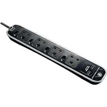 Masterplug SRGDU62PB USB Charging Surge Protected 2 m Extension Lead ...