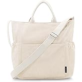 Canvas Shoulder Bags For Women, Large Capacity Solid Soft Denim Leisure Travel Bag Multiple ...