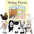 Noisy Farm - Book and Finger Puppets : Amazon.co.uk: Toys & Games